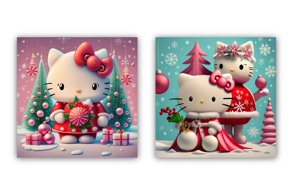 Cute Christmas Hello Kitty Paper - So Fontsy