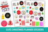 Cute Christmas Planner Stickers-Holiday Planner Stickers - So Fontsy