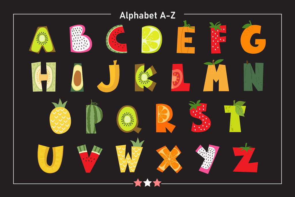 Cute Fruit Color Font - So Fontsy