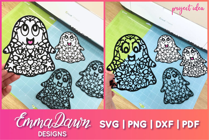 Cute Ghost SVG Bundle - So Fontsy