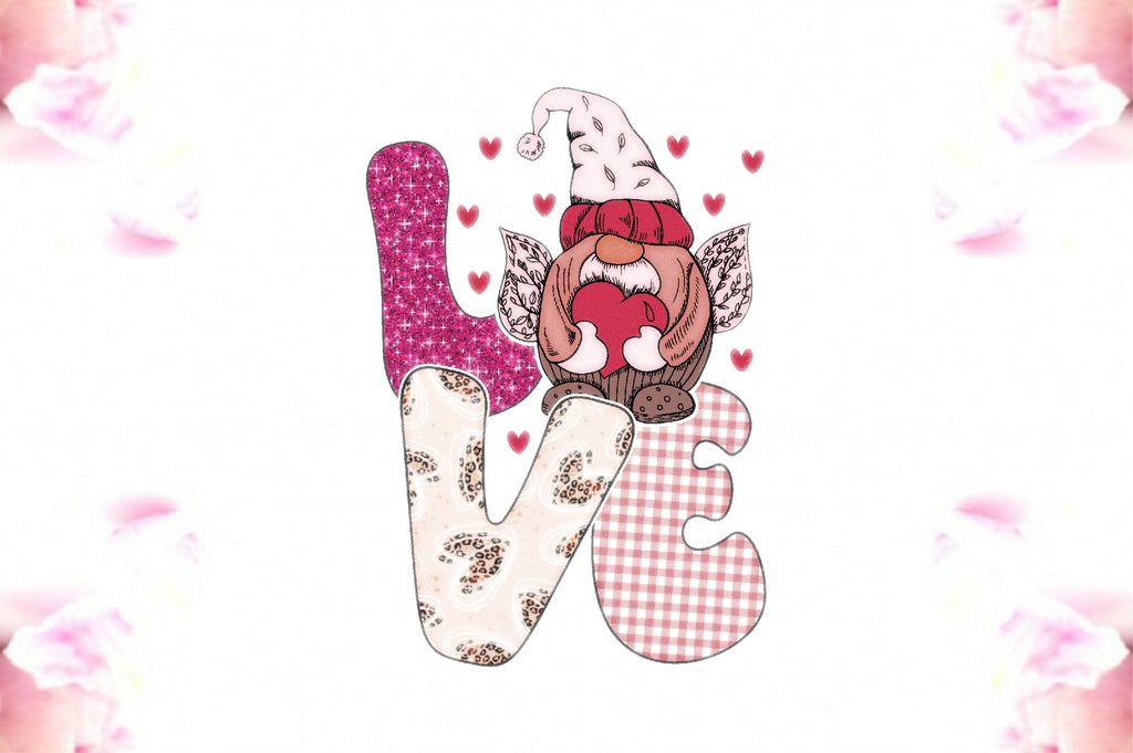 Cute Gnome Valentines Sublimation - So Fontsy
