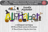 Cute Halloween Doodle Alphabet Bundle PNG - So Fontsy