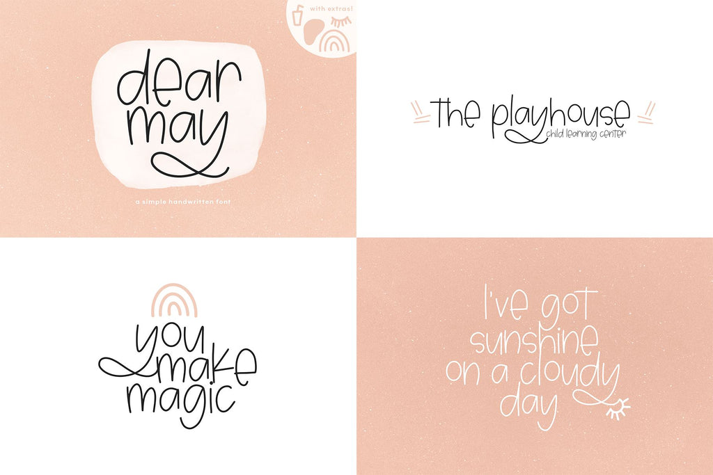 Cute Handwriting Font Bundle - So Fontsy