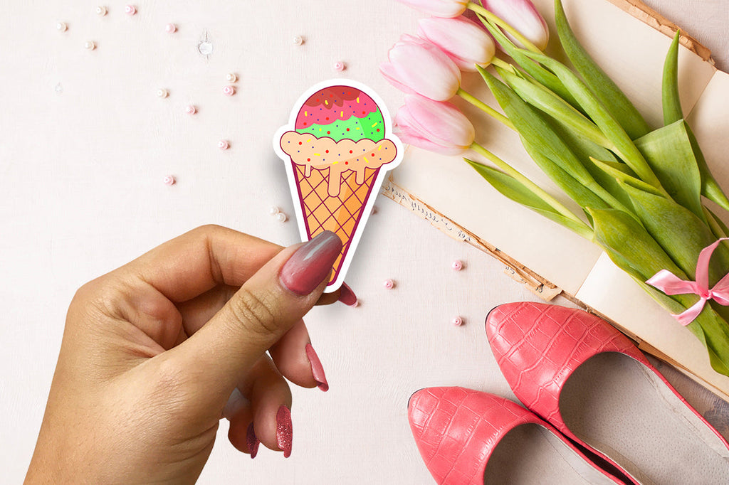 Cute Ice Cream Sticker Svg Bundle So Fontsy