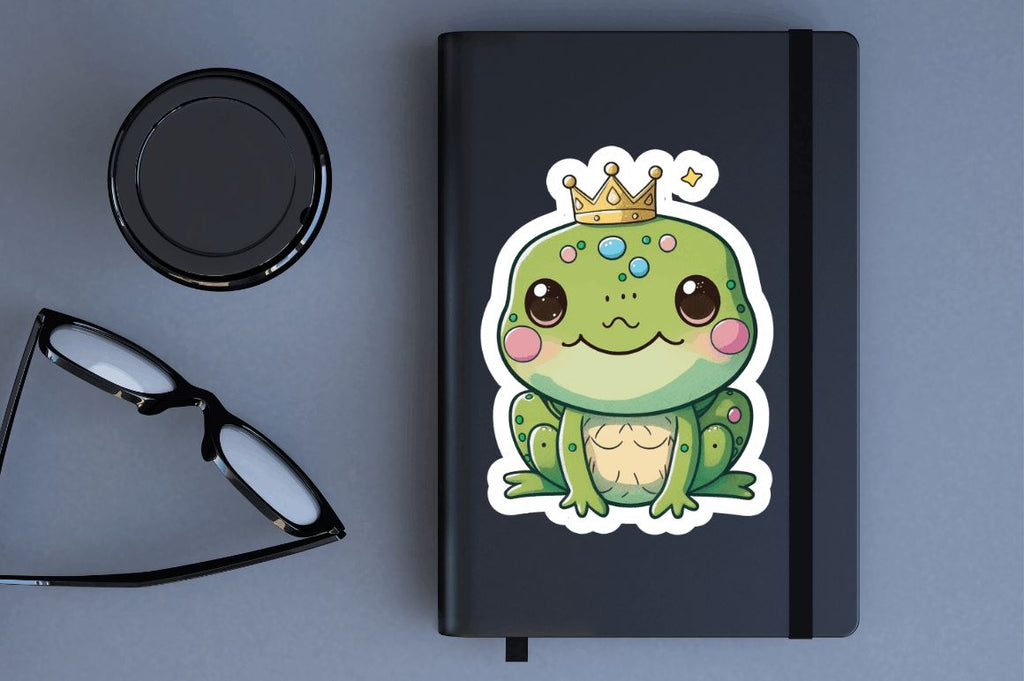 Cute Kawaii Frog Stickers Bundle - So Fontsy