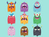 Cute Monster Party Designs Bundle | Monster SVG - So Fontsy
