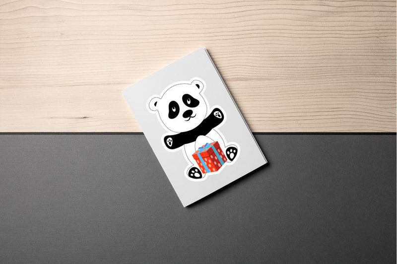 Cute Panda Printable Sticker Bundle - So Fontsy