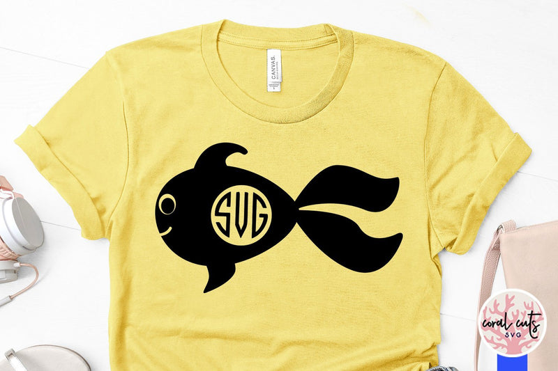 Cute Fish Monogram Frame - So Fontsy