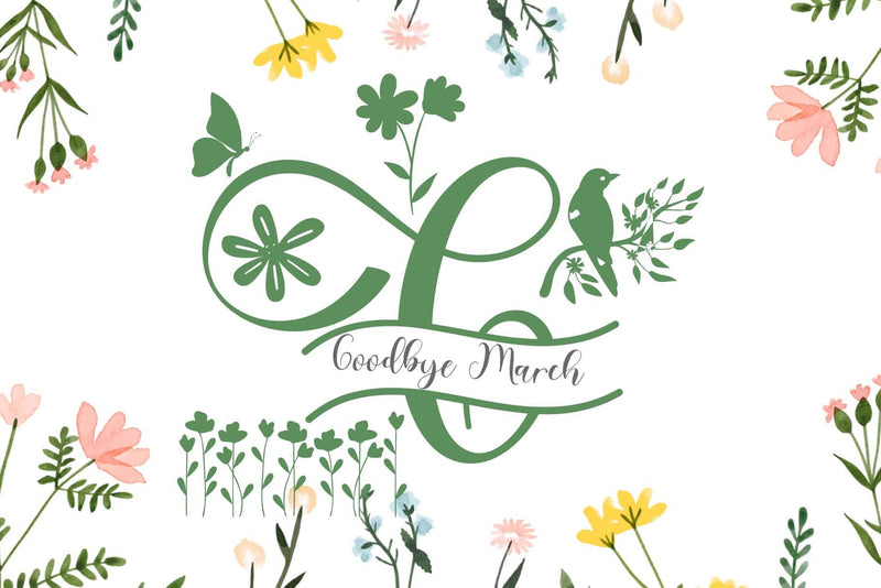 Cute Spring Monogram - So Fontsy