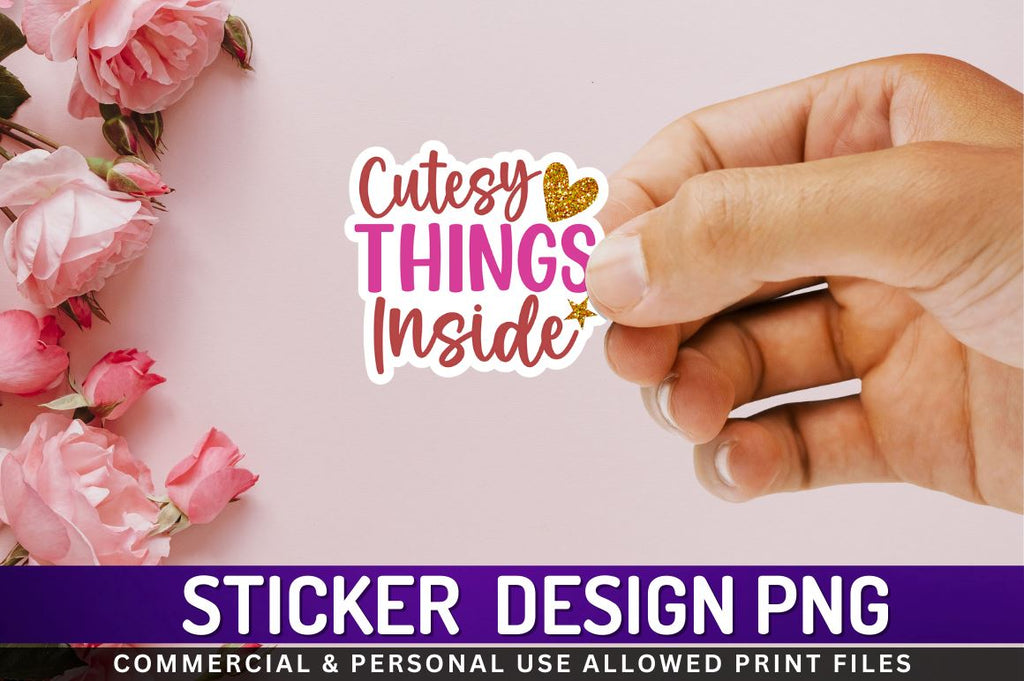Cutesy things inside Sublimation PNG - So Fontsy
