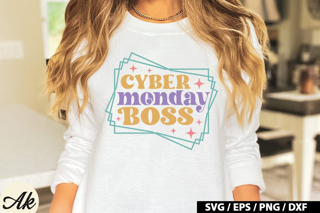 Cyber monday boss Retro SVG - So Fontsy