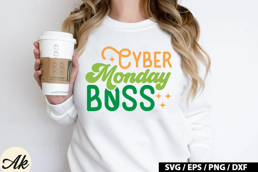 Cyber monday boss Retro SVG - So Fontsy
