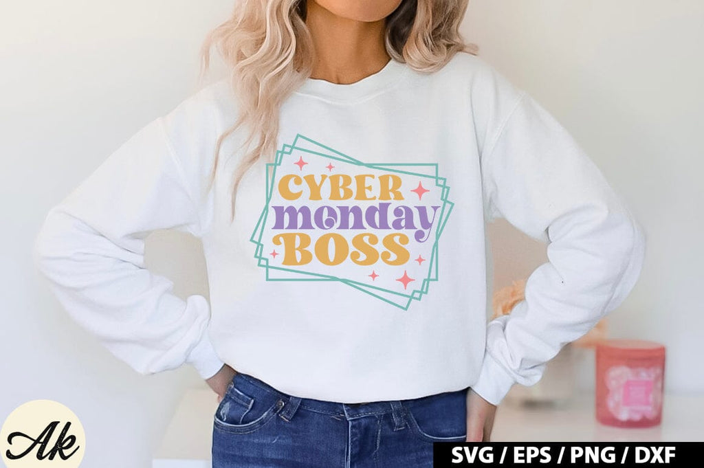 Cyber monday boss Retro SVG - So Fontsy