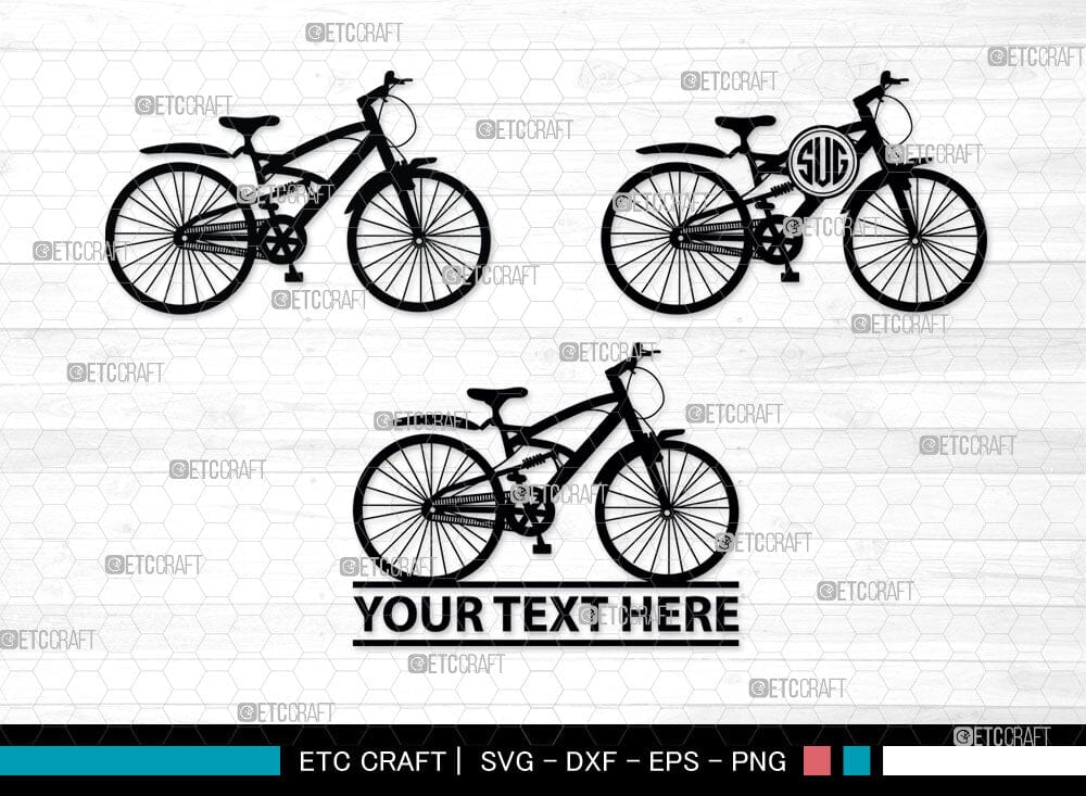 Cycle Monogram, Cycle Silhouette, Bicycle Svg, Cycle Svg, Sport Svg ...