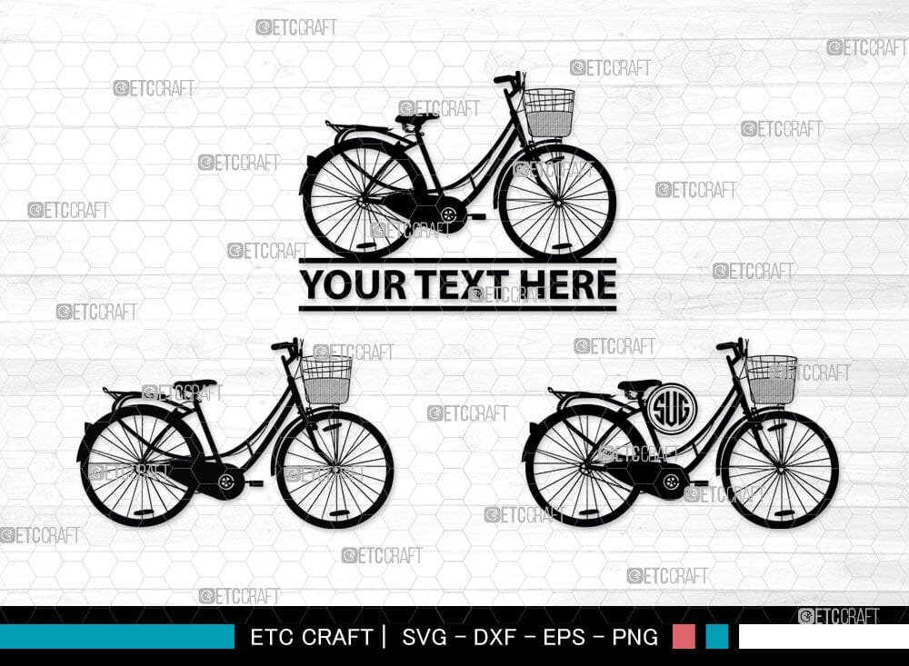 Cycle Monogram, Cycle Silhouette, Bicycle Svg, Cycle Svg, Sport Svg ...