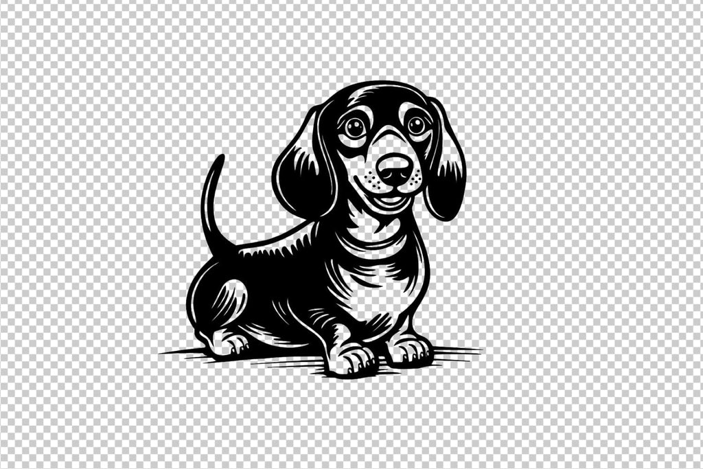 Dachshund 4, SVG file - So Fontsy
