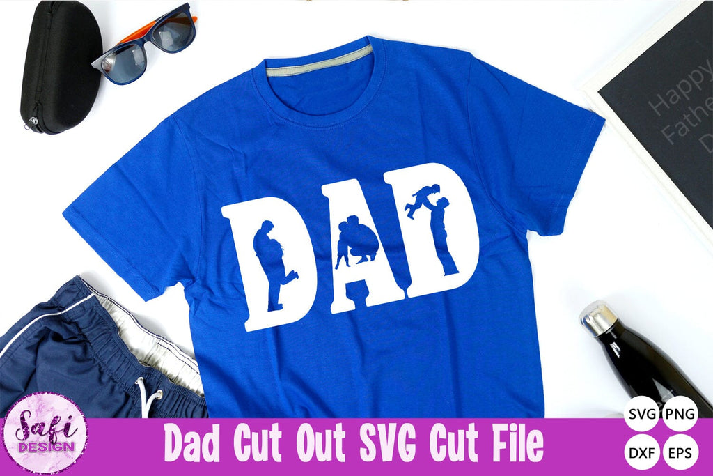 Dad Cut Out SVG Cut File - So Fontsy