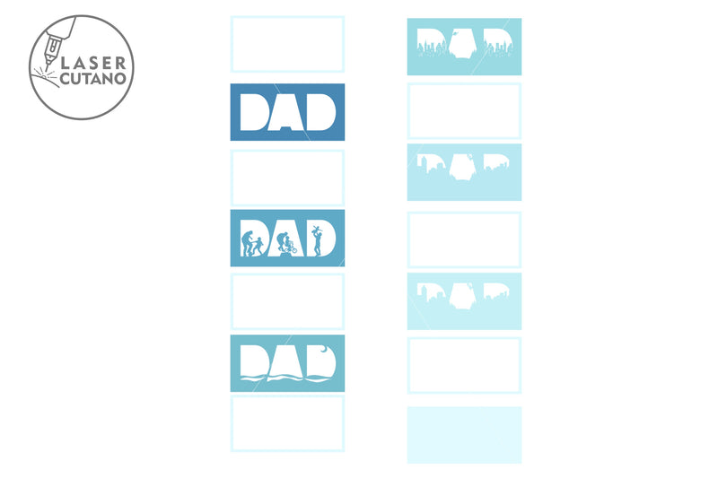 DAD , Father's Day Multilayer Laser Cut Files, Mandala, Sign SVG, 3D ...