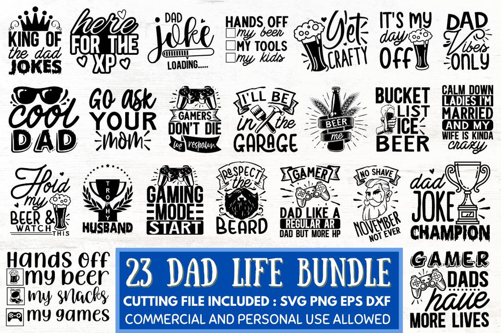 Dad Life SVG Bundle - So Fontsy