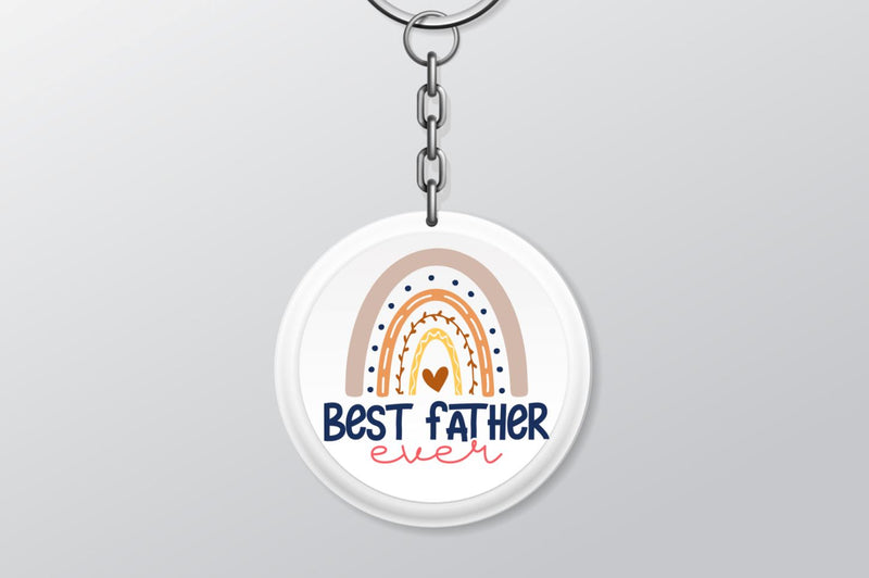 Dad Rainbow Keychain SVG Bundle - So Fontsy