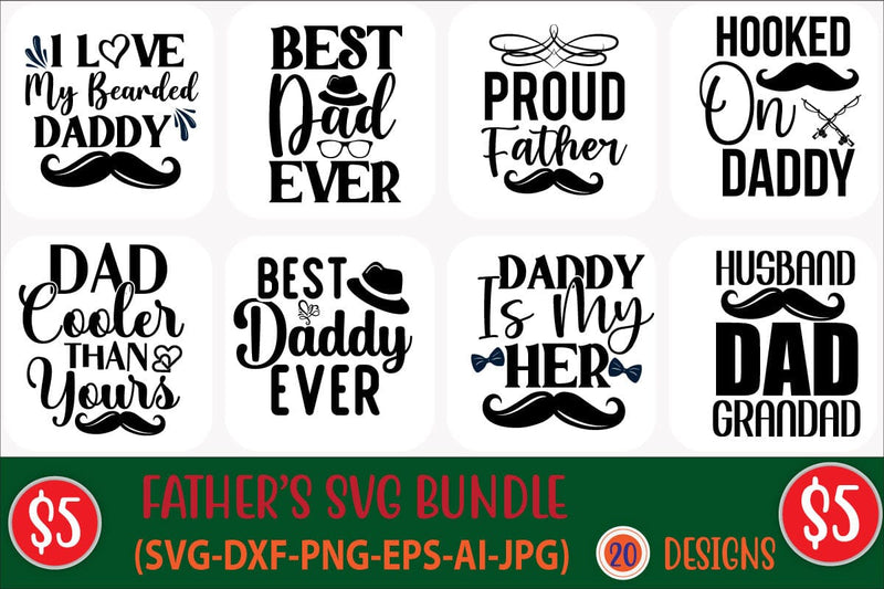 Dad svg bundle, father's day svg, dad quote svg, funny dad svg, gift ...