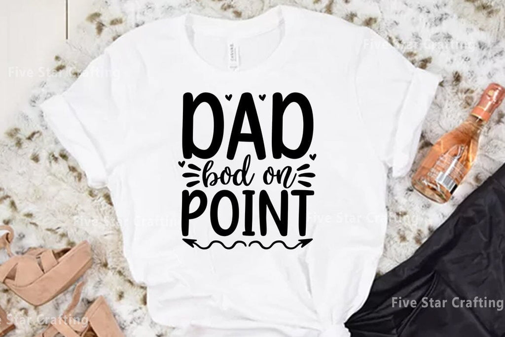 Dad SVG Design, Dad bod on point - So Fontsy