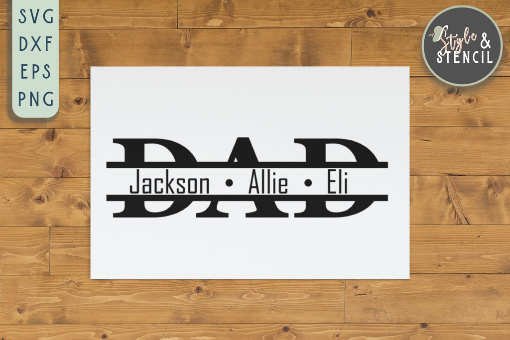 Dad SVG | Split Monogram | I love you Dad | Man Myth Legend | Fathers ...