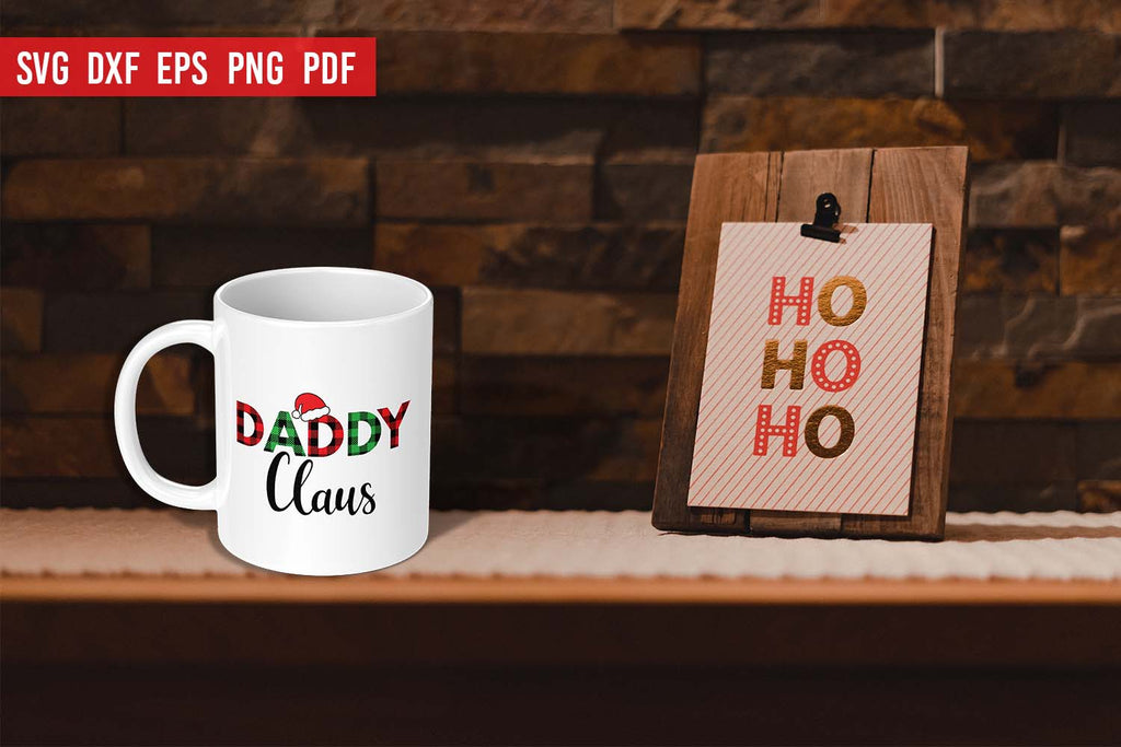 Daddy Claus SVG, DXF, PNG, EPS - So Fontsy