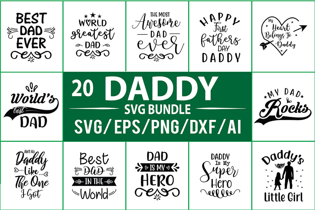 Daddy SVG Bundle - So Fontsy