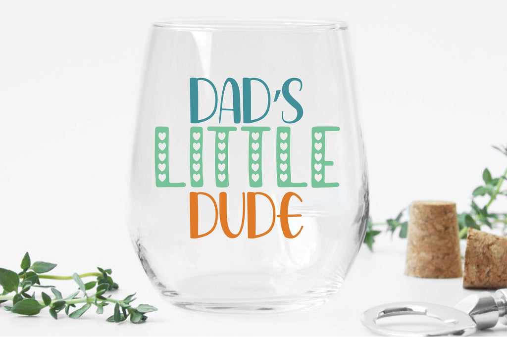 Dads Little Dude Svg - So Fontsy