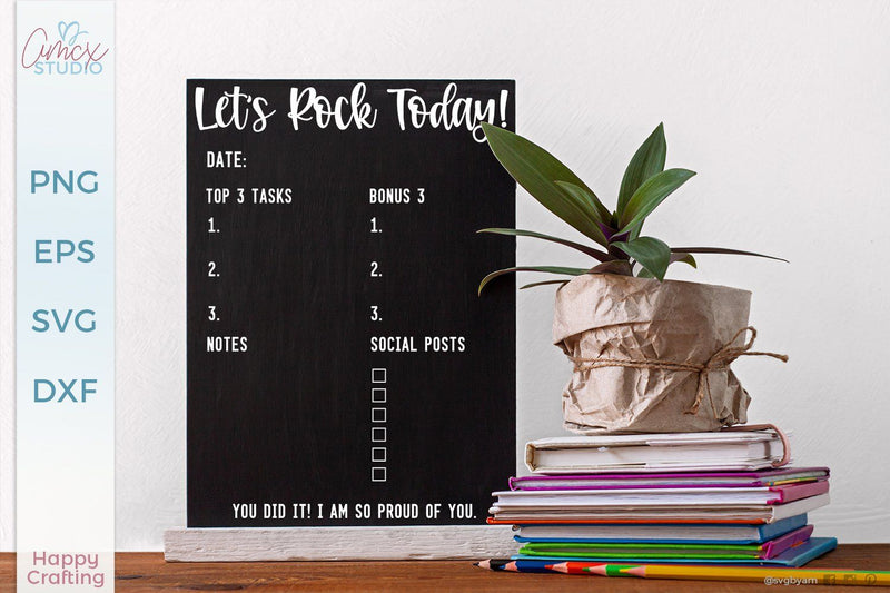 Daily Planner SVG - So Fontsy