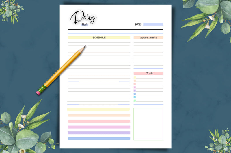 Daily, Weekly, Monthly, Yearly Planner - So Fontsy