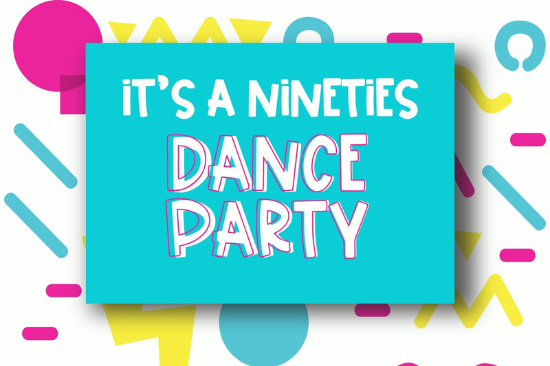 Dance Party, Bold Handwritten Uppercase Font - So Fontsy