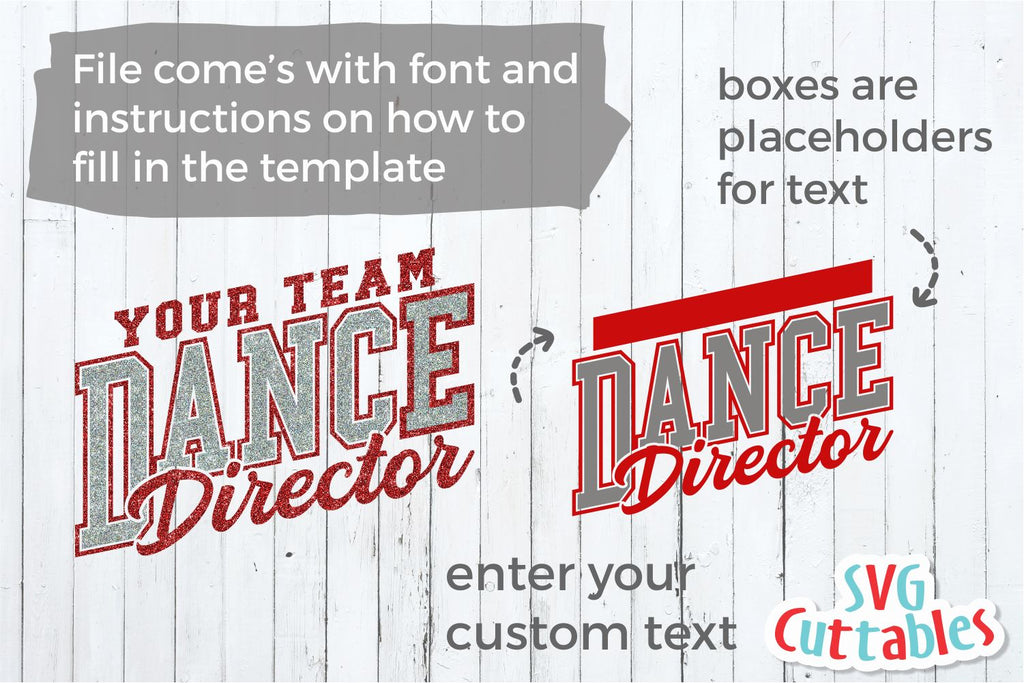 Dance svg Cut File - Dance Director - Dance Template 005 - svg - eps ...