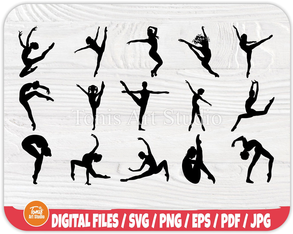 Dance SVG Cut File | Dancers Svg | Dancer Clipart | Dancer Silhouettes ...