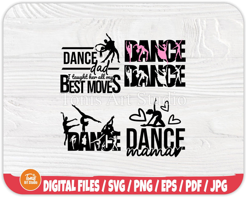 Dance SVG Cut Files | Dancer Svg Bundle | Dancers Svg | Dance Coach Svg ...
