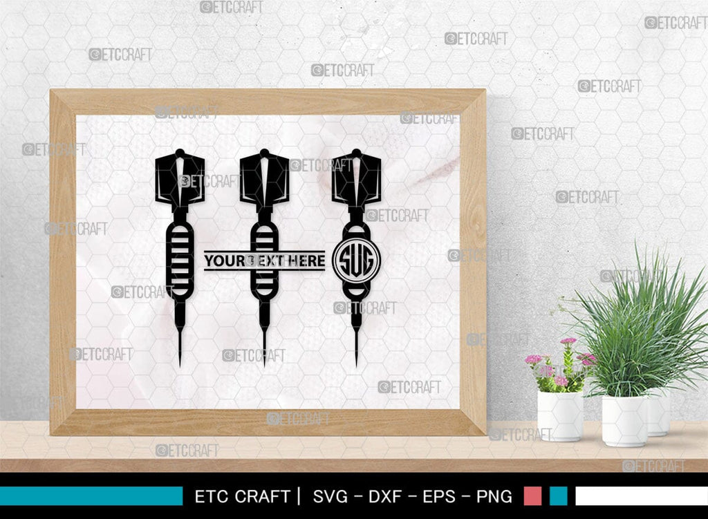 Dart monogram, Dart Silhouette, Dart SVG, Dartboard Svg, Target Svg ...