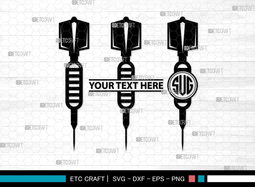 Dart monogram, Dart Silhouette, Dart SVG, Dartboard Svg, Target Svg ...