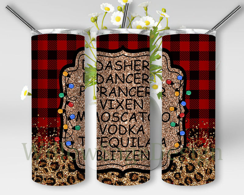 Dasher Dancer Moscato Vodka Tequila Blitzen Design Png, Drinking ...