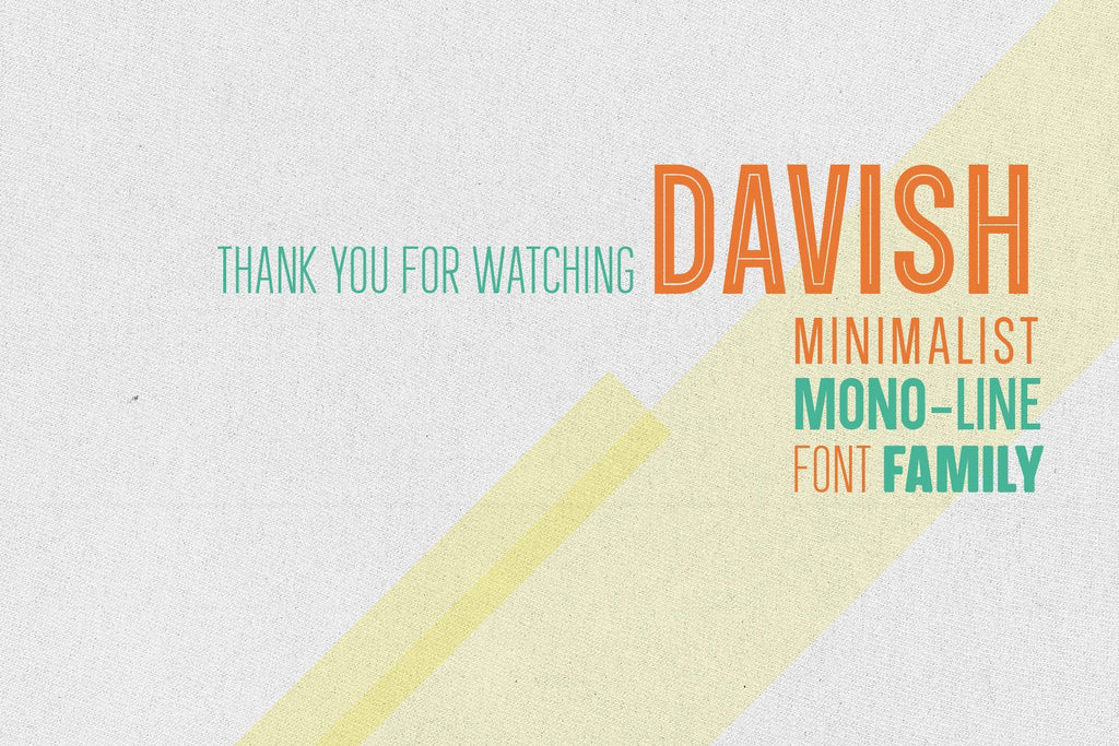 Davish Font Family - So Fontsy