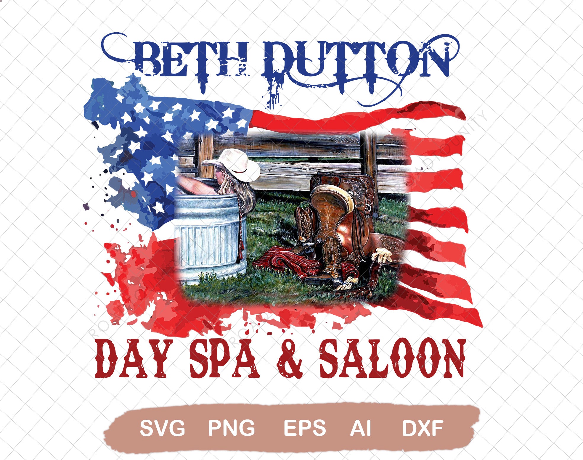 Day Spa And Saloon | Sublimation Designs Downloads | Png DTG Design ...