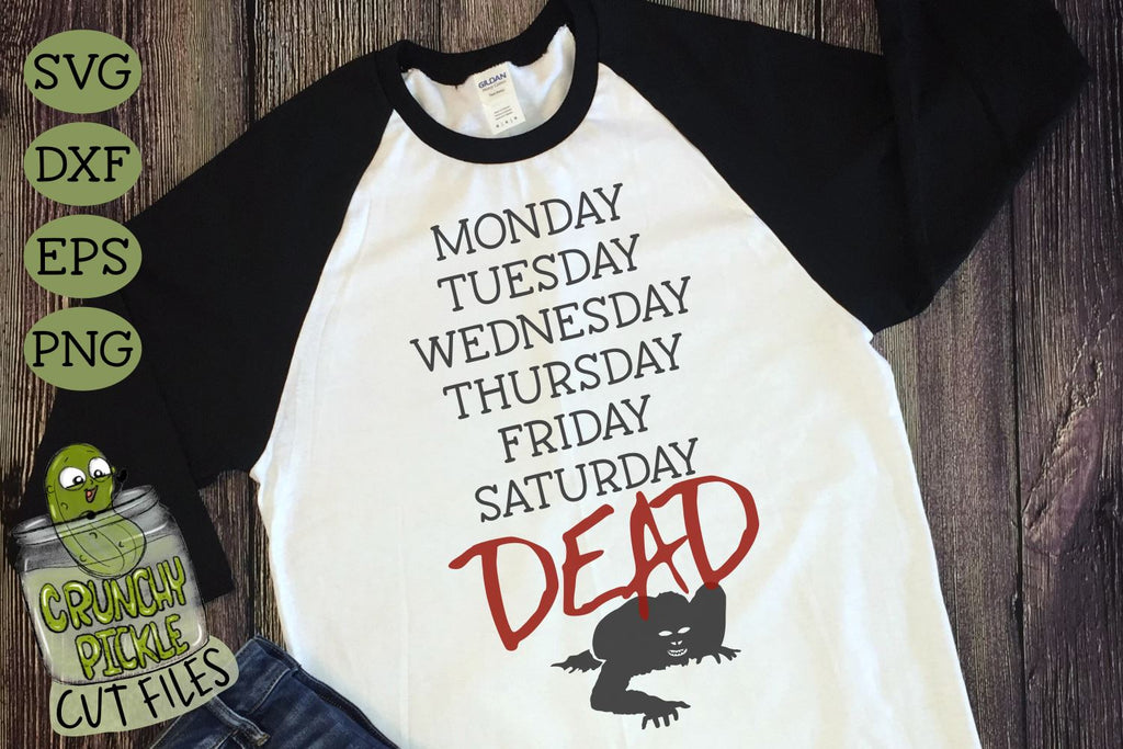 Dead Zombie Week SVG - So Fontsy
