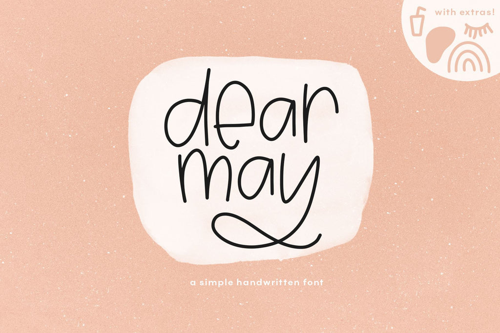 Dear May - Fun Font with Doodles! - So Fontsy