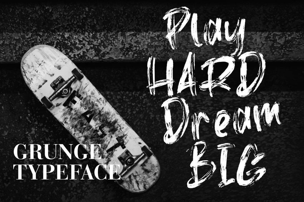 Death Rock Grunge Typeface - So Fontsy