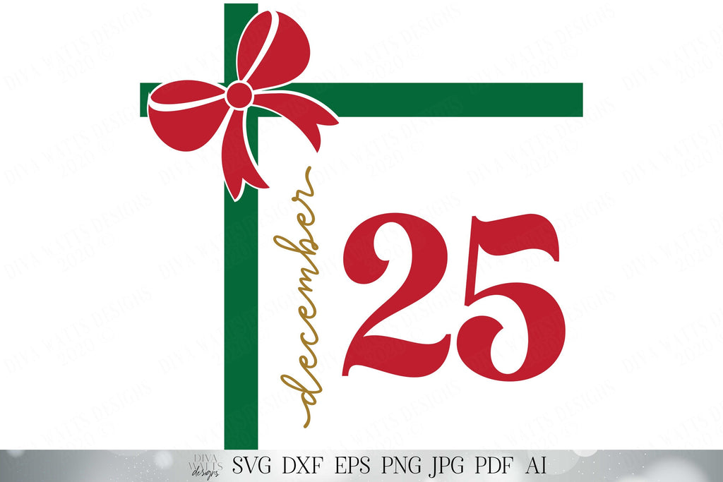 December 25 SVG | Christmas Gift SVG | Farmhouse Sign | Rustic SVG ...