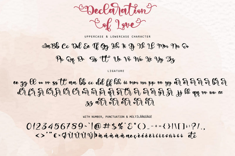 Declaration Of Love - So Fontsy