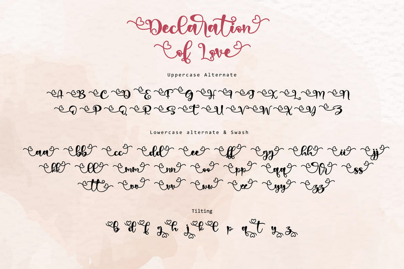 Declaration Of Love - So Fontsy