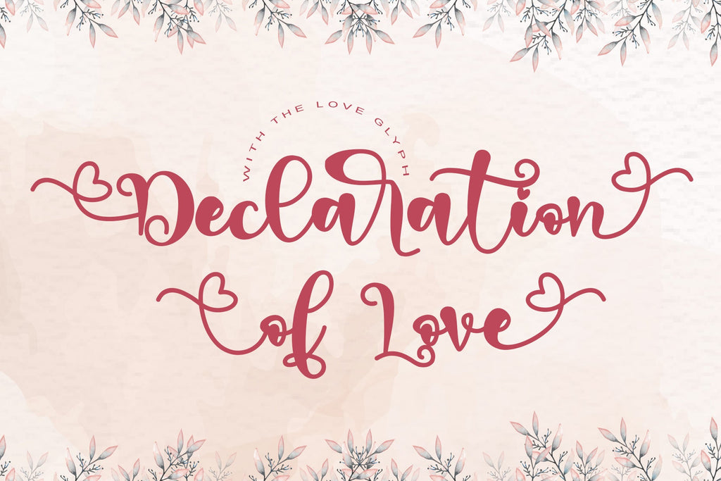 Declaration Of Love - So Fontsy