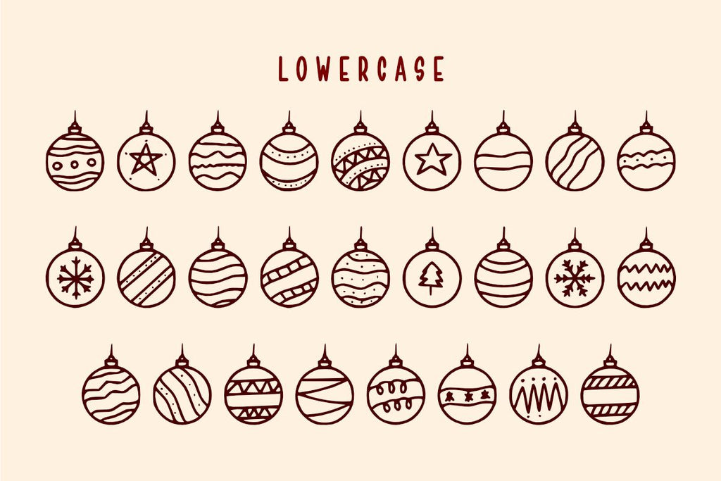 Decorative Lights - Christmas Dingbat - So Fontsy