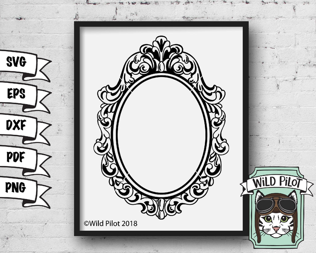 Decorative Monogram Frame SVG Cut File - So Fontsy